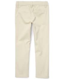 Girls Uniform Regular Twill Woven Bootcut Chino Pants | The Children's ...