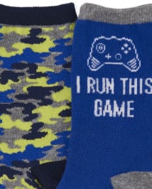Boys Video Game Camo Crew Socks 6-Pack | The Children's Place CA ...