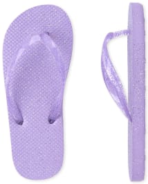 Girls Glitter Matching Flip Flops | The Children's Place CA - PURPLE