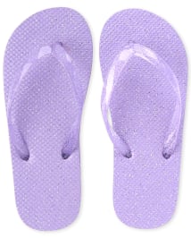 Girls Glitter Matching Flip Flops | The Children's Place CA - PURPLE
