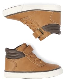 Toddler Boys Hi Top Sneakers | The Children's Place CA - TAN