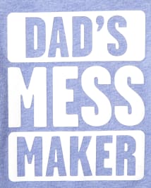 Baby And Toddler Boys Long Sleeve 'Dad's Mess Maker' Graphic Tee | The ...