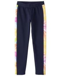 Girls Rainbow Knit Cozy Side Stripe Leggings | The Children's Place CA ...