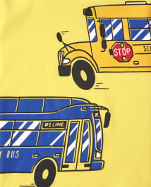 Baby And Toddler Boys Short Sleeve Bus Graphic Tee | The Children's ...