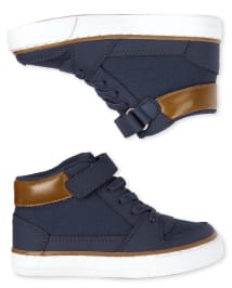 Toddler Boys Hi Top Sneakers | The Children's Place CA - NAVY