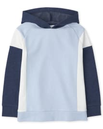 Girls Active Long Sleeve Colorblock Fleece Hoodie | The Children's ...