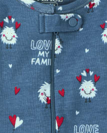 Unisex Baby And Toddler Long Sleeve Love Monster Print Snug Fit Cotton ...