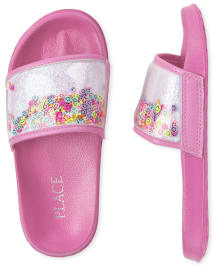 Girls Confetti Shaker Happy Face Slides | The Children's Place CA ...