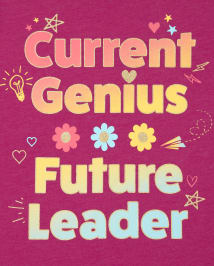 Girls Short Sleeve Future Leader Graphic Tee - S/D WILD FUCHSIA | The ...