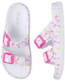 Girls Buckle Slides | The Children's Place CA - MULTI CLR