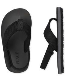 Toddler Boys Mesh Flip Flops - BLACK | The Children's Place CA