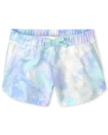 Girls Print Knit Shorts | The Children's Place CA - AZUREUS