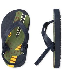 Toddler Boys Gator Flip Flops | The Children's Place CA - NAVY