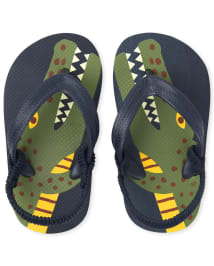 Toddler Boys Gator Flip Flops | The Children's Place CA - NAVY