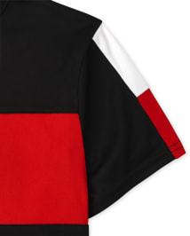 Boys Mix And Match Short Sleeve Colorblock Performance Top - BLACK ...