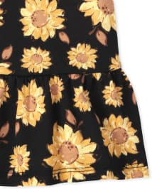 Toddler Girls Long Sleeve Sunflower Print Top 4-Pack | The Children's ...