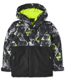 Boys Long Sleeve Print 3 In 1 Jacket | The Children's Place CA - BLACK