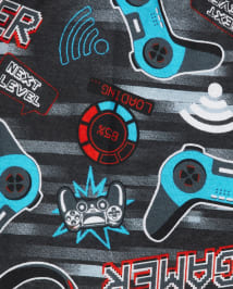 Boys Long Sleeve Video Game And 'Ultimate Gamer' Snug Fit Cotton ...