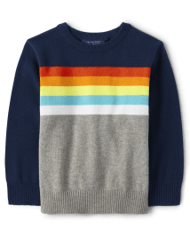 Baby And Toddler Boys Long Sleeve Colorblock Sweater | The Children's ...