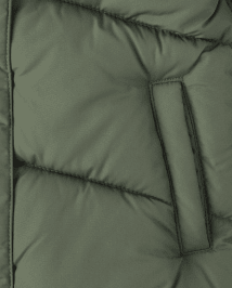 Girls Long Sleeve Puffer Jacket - GREEN | The Children's Place CA