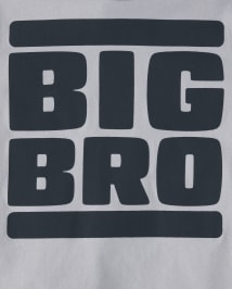 Boys Short Sleeve Big Bro Graphic Tee - CHALK GRAY | The Children's ...