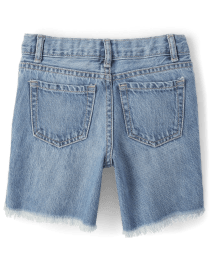 Girls Distressed Girlfriend Jean Shorts | The Children's Place CA - LEA ...