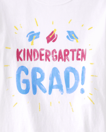 Unisex Kids Short Sleeve Kindergarten Grad Graphic Tee | The Children's ...