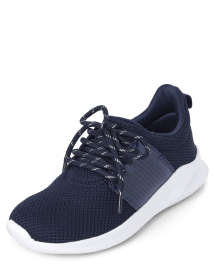 Girls Uniform Mesh Running Sneakers | The Children's Place CA - NAVY