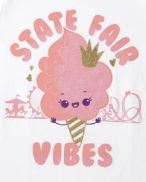 Girls Short Sleeve State Fair Vibes Graphic Tee | The Children's Place ...