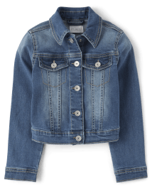 Girls Long Sleeve Denim Jacket | The Children's Place CA - NOVA WASH