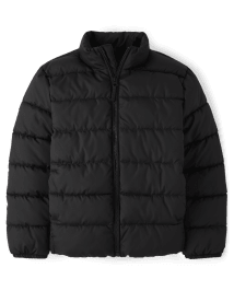Boys Long Sleeve Puffer Jacket | The Children's Place CA - BLACK