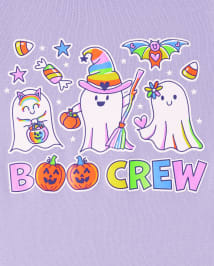 Girls Glow In The Dark Long Sleeve Boo Crew Snug Fit Cotton Pajamas ...