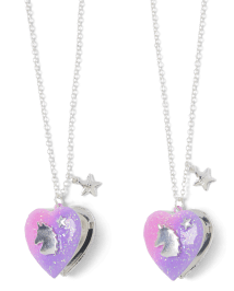 Girls Unicorn BFF Locket Necklace 2-Pack | The Children's Place CA ...