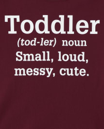 Baby And Toddler Boys Long Sleeve Definition Graphic Tee | The Children ...