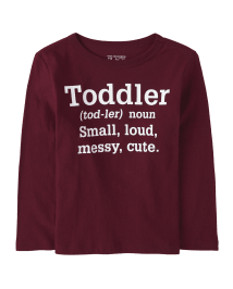 Baby And Toddler Boys Long Sleeve Definition Graphic Tee | The Children ...