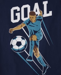 Boys Short Sleeve Soccer Goal Graphic Tee | The Children's Place CA - TIDAL