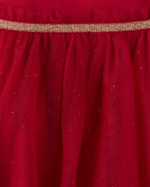 Baby And Toddler Girls Valentine's Day Long Sleeve Heart Mesh Tutu ...