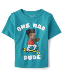 Baby And Toddler Boys Short Sleeve One Rad Dude Graphic Tee | The ...