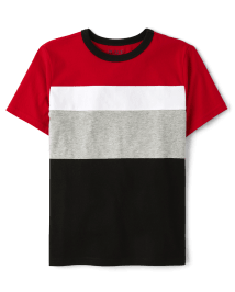 Boys Mix And Match Short Sleeve Colorblock Top | The Children's Place ...