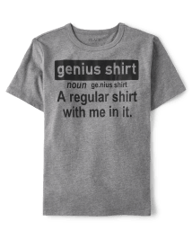 Boys Short Sleeve Genius Graphic Tee | The Children's Place CA - S/D ...
