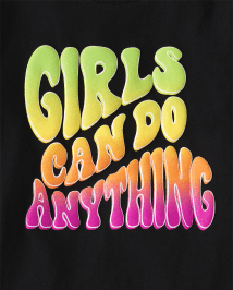 Girls Short Sleeve Can Do Anything Graphic Tee | The Children's Place ...