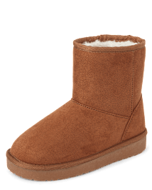 Girls Mid Teddy Boots - BROWN | The Children's Place CA