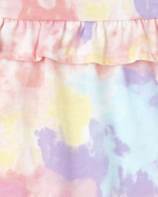 Baby And Toddler Girls Short Sleeve Ruffle Top 2-Pack