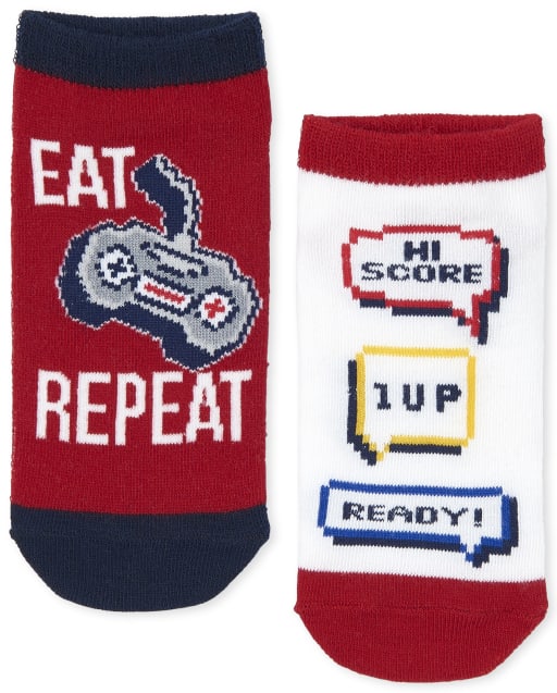 Boys Video Game Ankle Socks 6-Pack