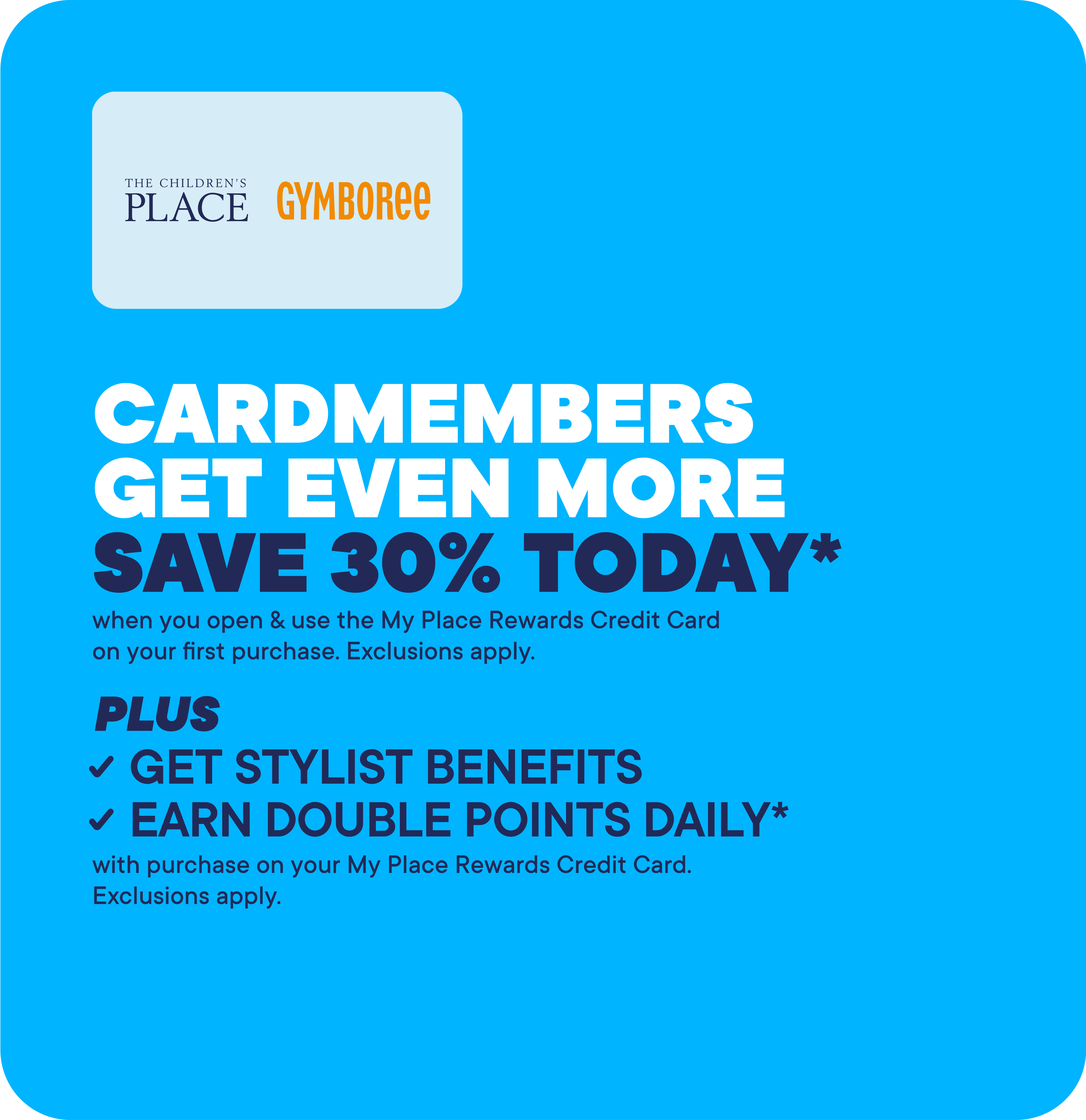 My Place Rewards | Shop, Earn & Save | The Children's Place