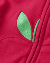 Girls Long Sleeve Embroidered Apple Fleece Zip Up Hoodie - Teacher's ...
