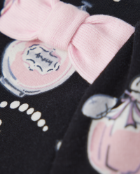 Girls Perfume Print Knit Dress - Tres Chic | Gymboree - BLACK