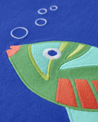 Boys Short Sleeve Embroidered Fish Polo - Save the Seas - BLUE | Gymboree