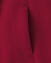 Girls Long Sleeve Bow Melton Dressy Coat - A Royal Christmas - RED ...