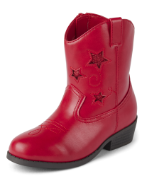 Girls Star Cowgirl Boots - American Cutie - RED | Gymboree